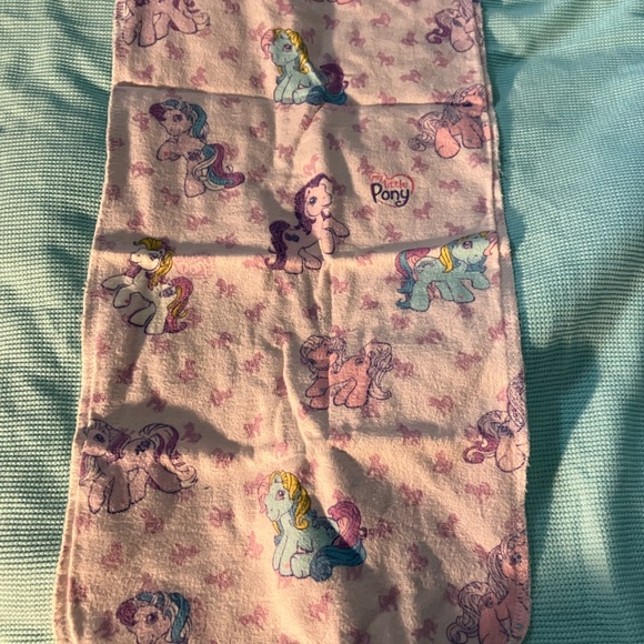 Other | Vintage My Little Pony Infant Burping Cloth Flannel Material ...